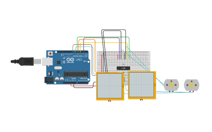 Circuit design lab3 TASK1 - Tinkercad
