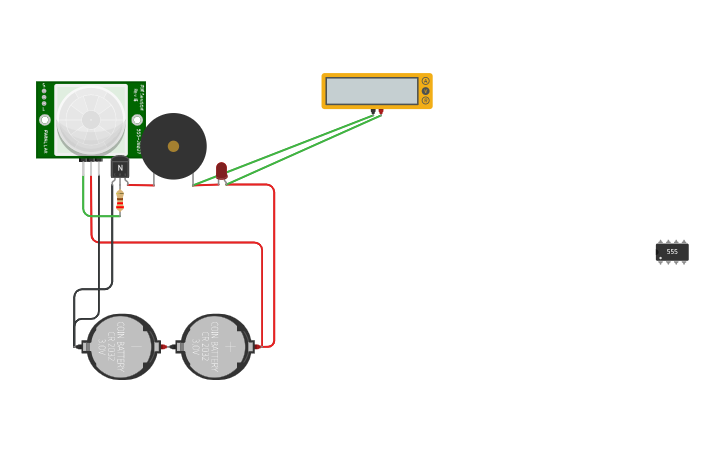 Circuit design Sensor Infrarrojo - Tinkercad