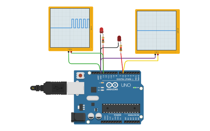Circuit design Interrupt COMPARE | Tinkercad