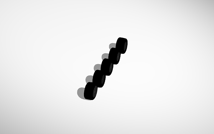 3D design AJ customs rims - Tinkercad