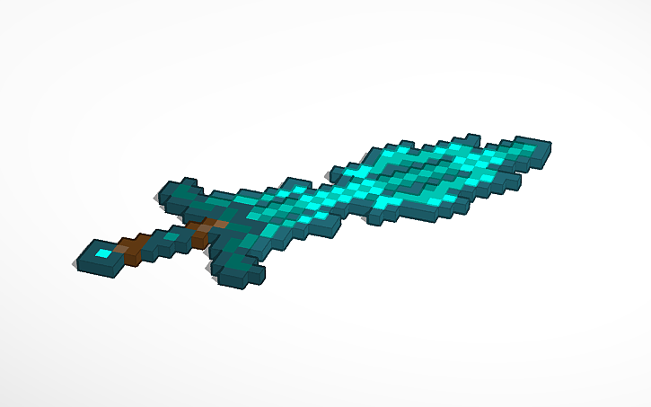 3D design minecraft greatsword | Tinkercad