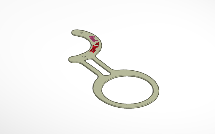 3D design Ford Bronco F Series Truck Gas Cap Tether - Tinkercad