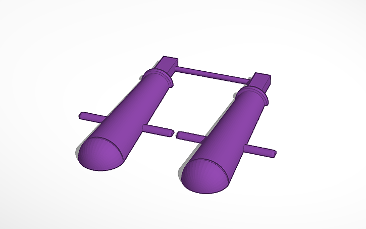 3D design casting cannon template - Tinkercad