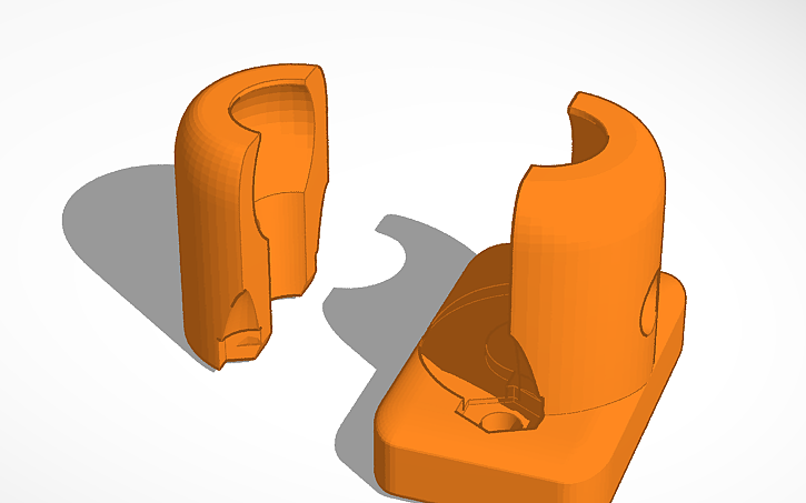 3D design Surface Ram Ball Mount - Tinkercad