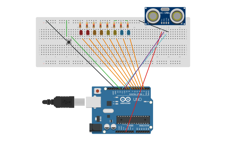Circuit design hc-sr04 w switch ultrasonic sensor gustilo - Tinkercad