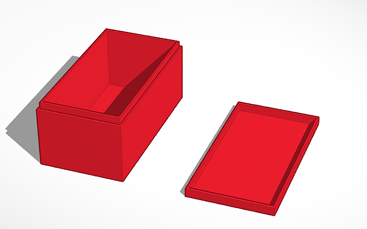 3d Design Box And Lid Hor Tinkercad