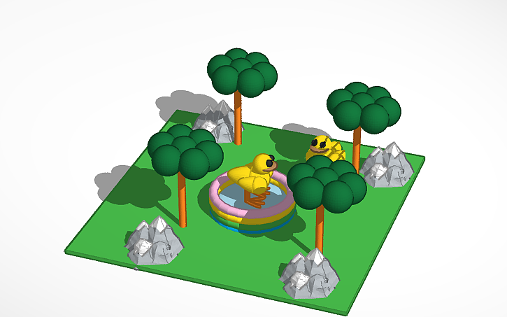 3D design landscape - Tinkercad