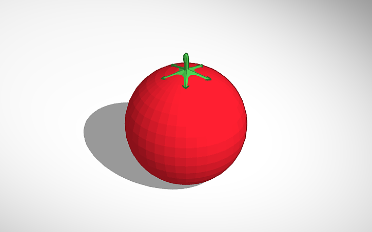 3D design Tomato - Tinkercad