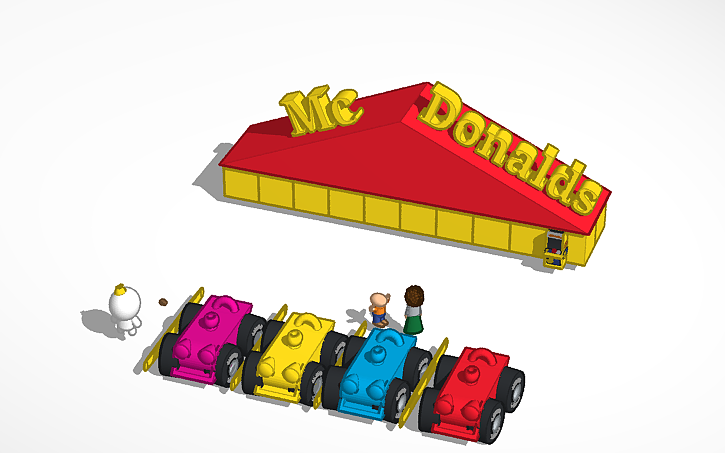 3D design Mcdonalds | Tinkercad 3D design Mcdonalds | Tinkercad