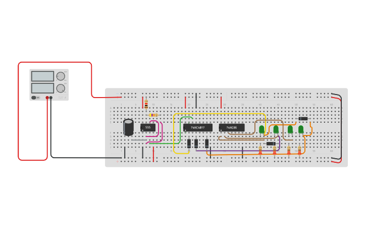 Circuit Design Mini Project By Eashwar S And Gaurisankar K Tinkercad