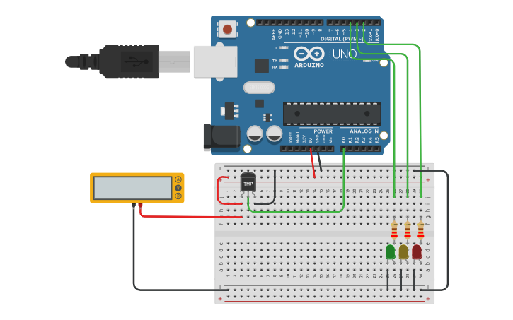 Circuit design Sensores_and_actuadores - Tinkercad