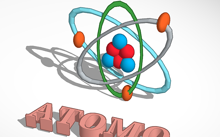 3D design ATOMO - Tinkercad