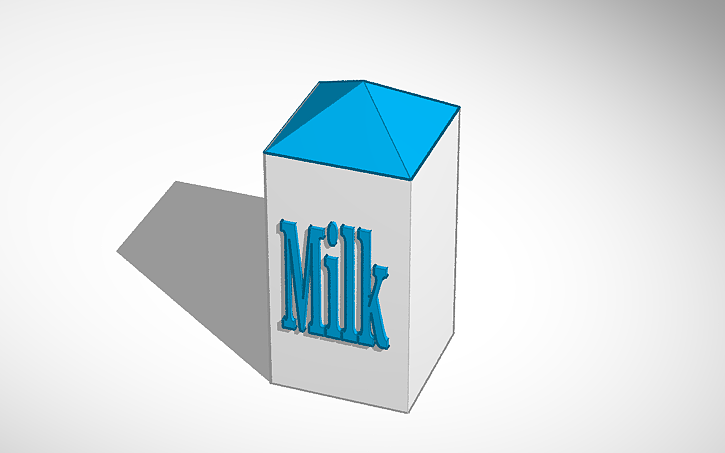 3D design MILk - Tinkercad