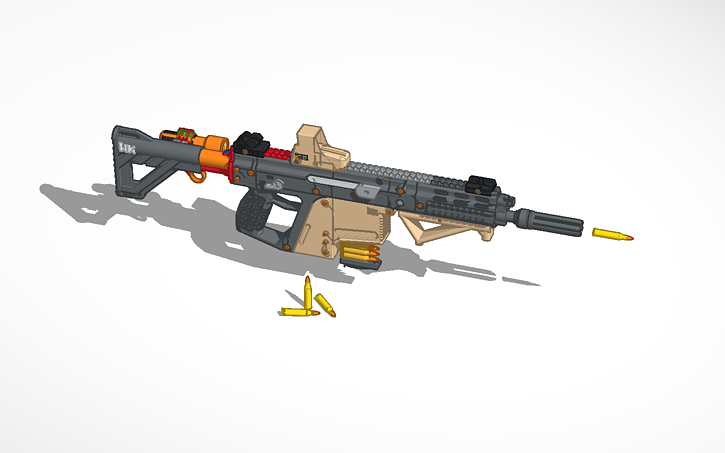 3D design cod gun - Tinkercad
