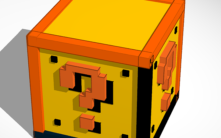 3D design Bloque ? (Super Mario Bros.) - Tinkercad