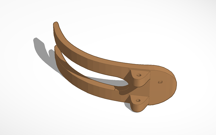 3D design Hair Clip - Tinkercad