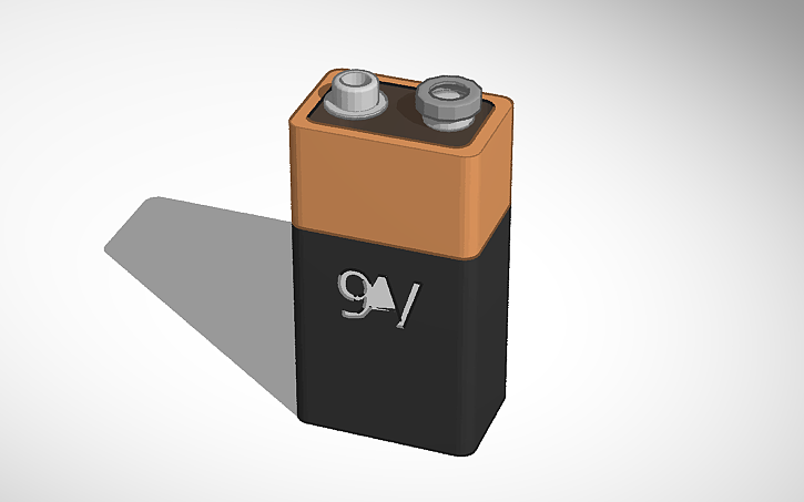 3d Design Battery Tinkercad