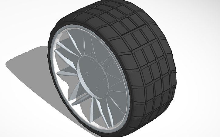 3D design JDM Racing Tire #2 - Tinkercad