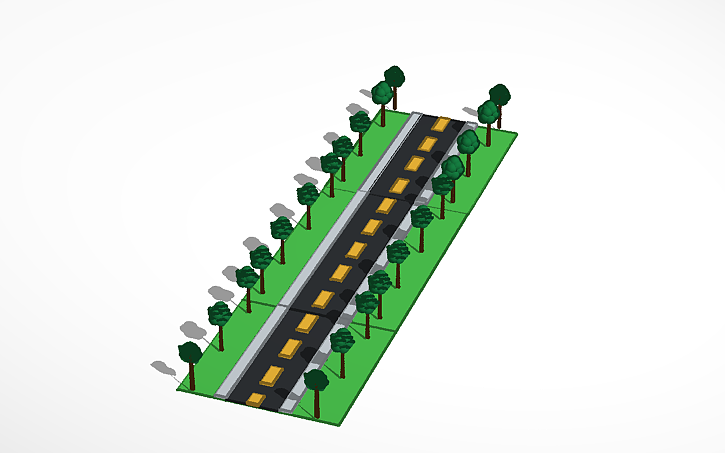 3D design road way - Tinkercad