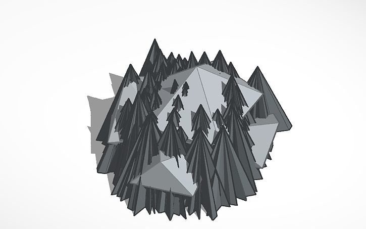 3D design rock - Tinkercad