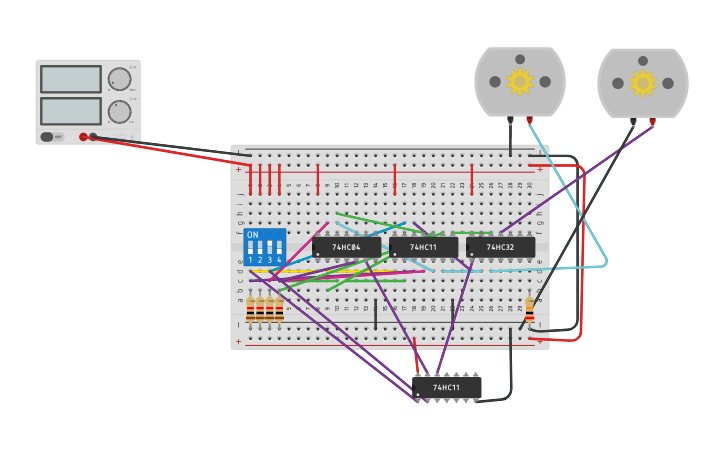 Circuit design Pregunta 01 | Tinkercad