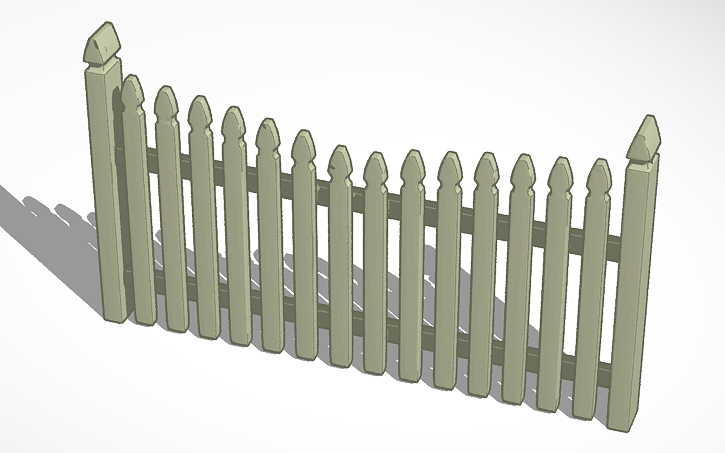 3D design Fence - Tinkercad
