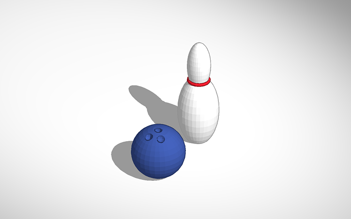 3D design mini bowling | Tinkercad