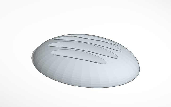 3D design concha - Tinkercad