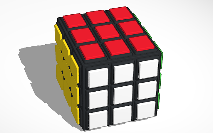 3D design Rubik's Cube - Tinkercad