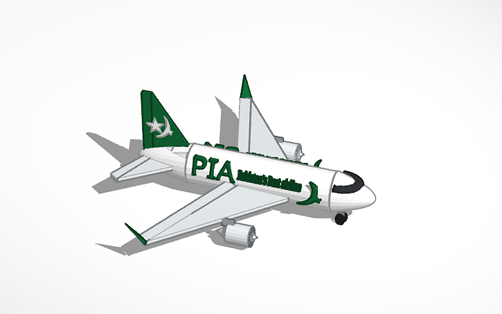3D design Plane - Tinkercad