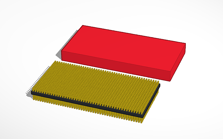 3D design bread board - Tinkercad