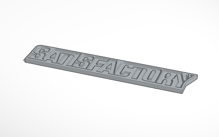 3D design Satisfactory logo now printable | Tinkercad