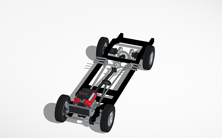 3D design Vehicle Chassis SIM LAB - Tinkercad