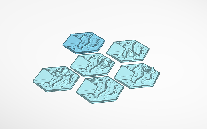 3D design Water_Harbor_Merged_With_Rocks - Tinkercad