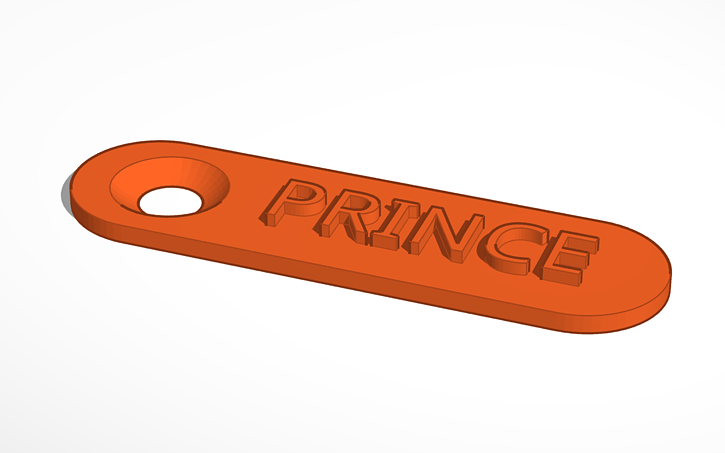 3D design Prince_Key Chain | Tinkercad