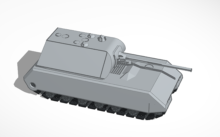 3D design Maus Tank - Tinkercad