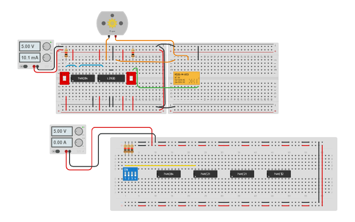 Circuit design Entradas y Salidas digitales | Tinkercad