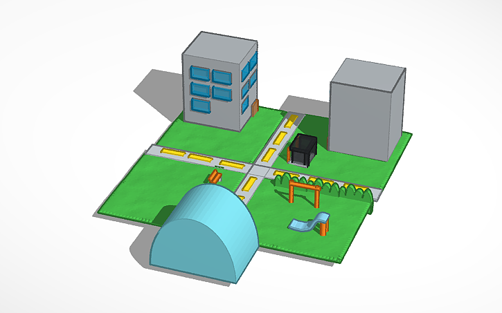 3D design City - Tinkercad