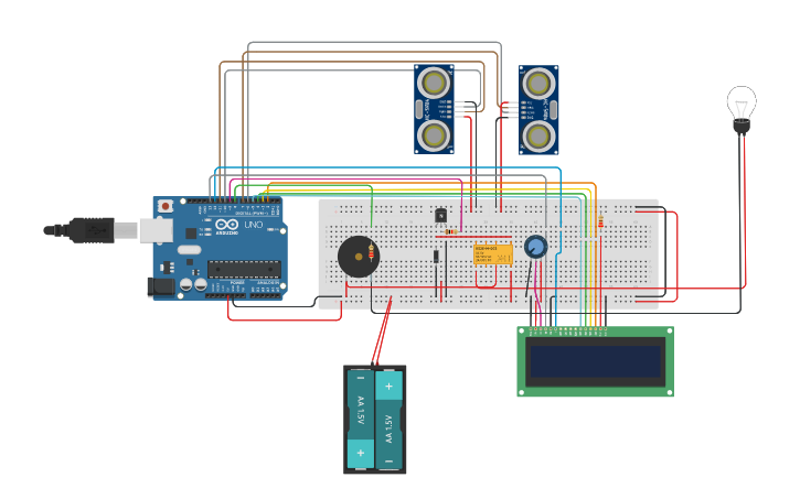 Circuit design Arqui Alarma - Tinkercad