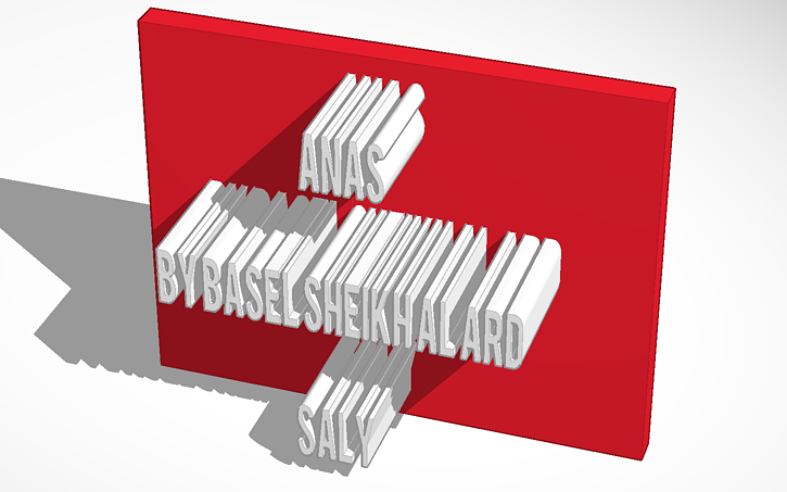 3D design Basel Sheikh Al Ard 3D printing - Tinkercad