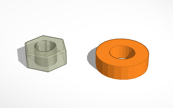 3D design M3 Washer - Tinkercad