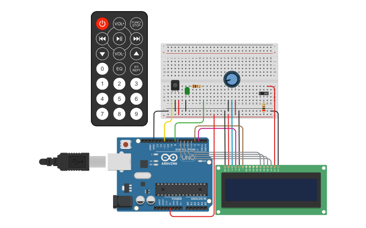 Circuit design IR Remote Decoder - Tinkercad