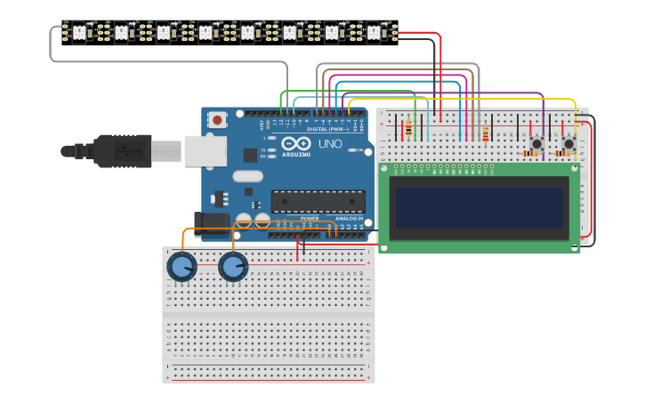 Circuit design RGB | Tinkercad