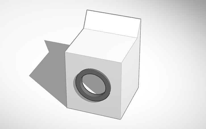 3D design Laundry Machine (Custom Settings) - Tinkercad