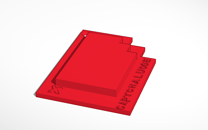 3D design Captchalogue Card - Tinkercad