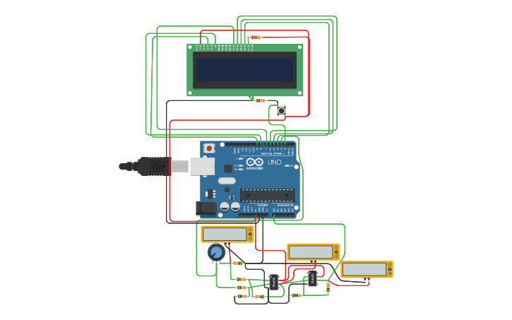 Circuit design Projeto 11 - Condutivimetro 1 - Tinkercad