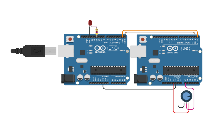 Circuit Design 18 2 Arduino Közt Kommunikálás Tinkercad