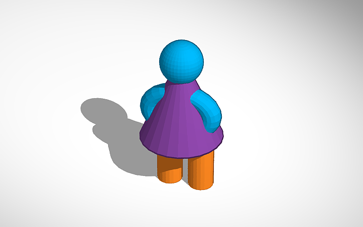 3D design figura humana - Tinkercad