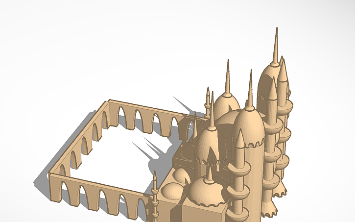 3D design mp31214 famous building - Tinkercad