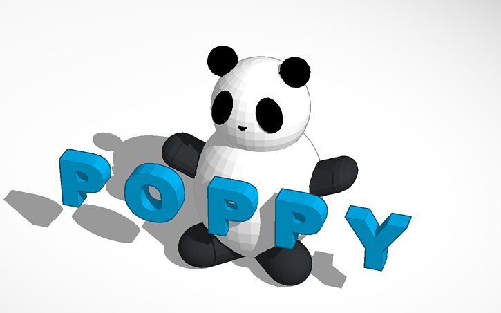 3D design Poppy Panda | Tinkercad